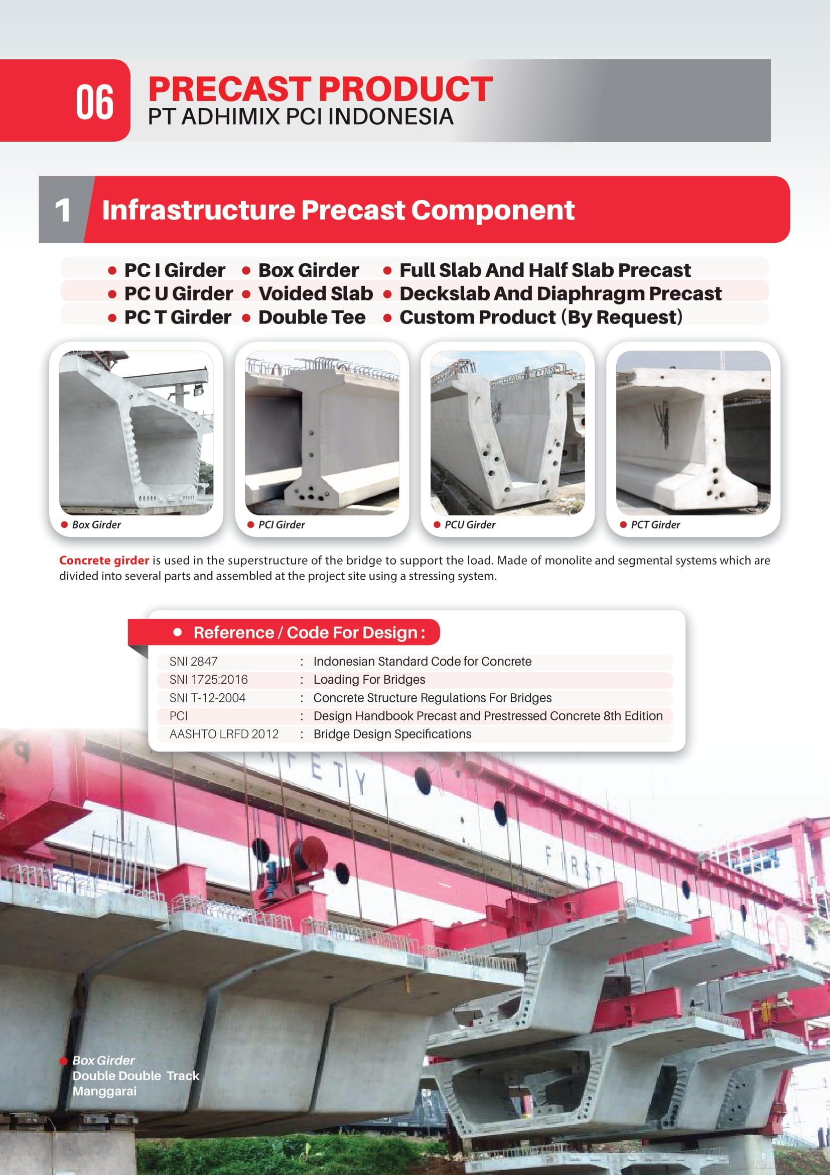 Infrastructure Precast Component – PT. Adhimix PCI Indonesia